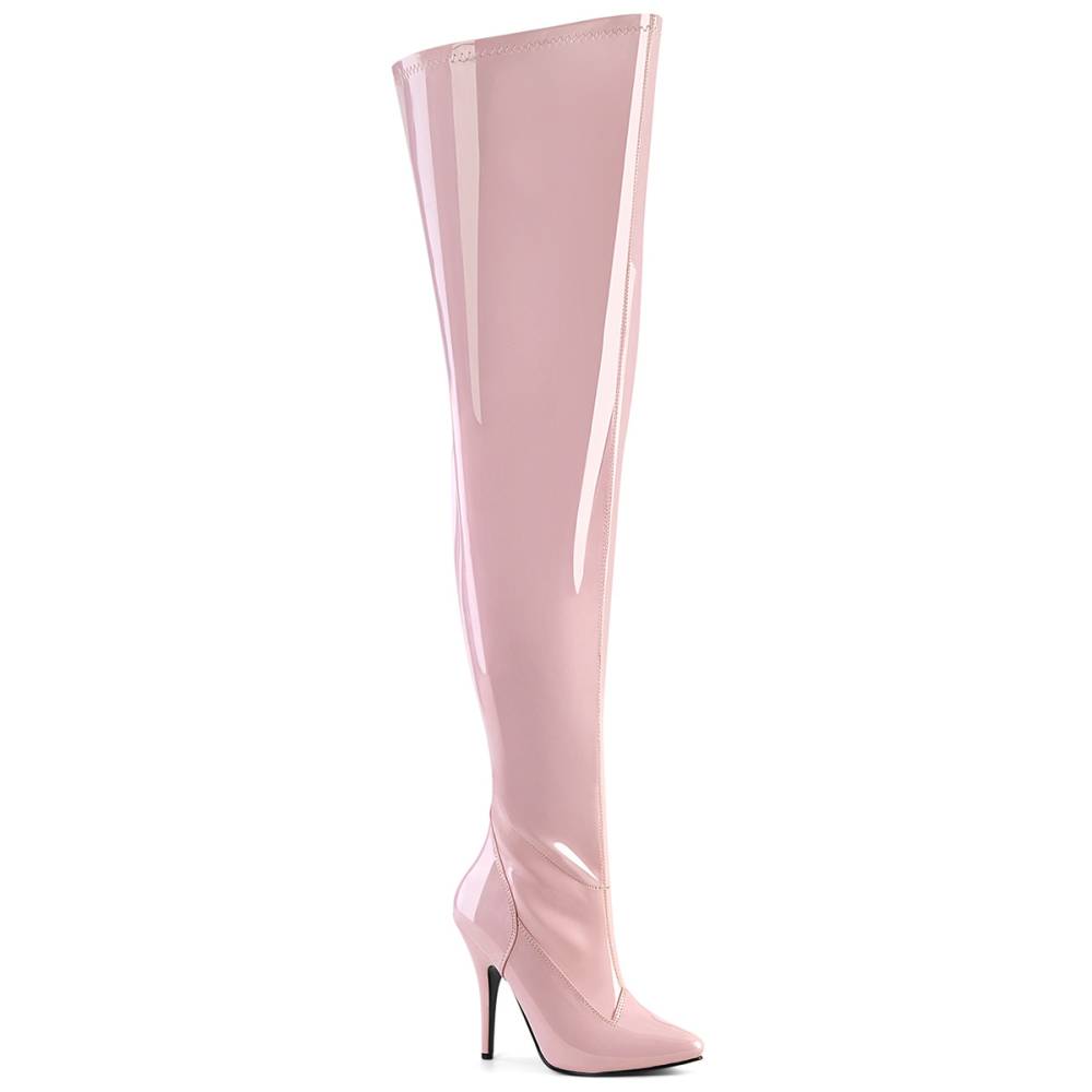 Pleaser Pleaser - SEDUCE-3000WC Platform overknee Boots - Pink | Attitu