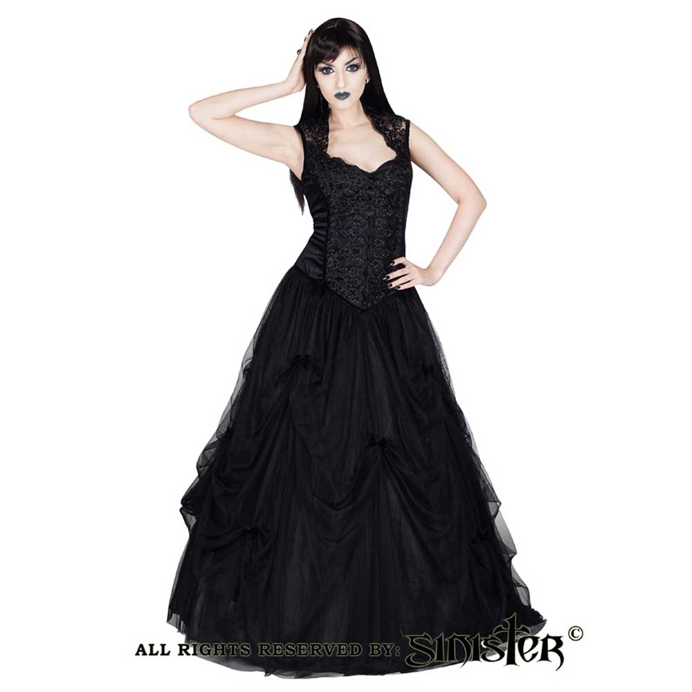 Sinister Sinister - 954 Long dress - Black | Attitude Europe