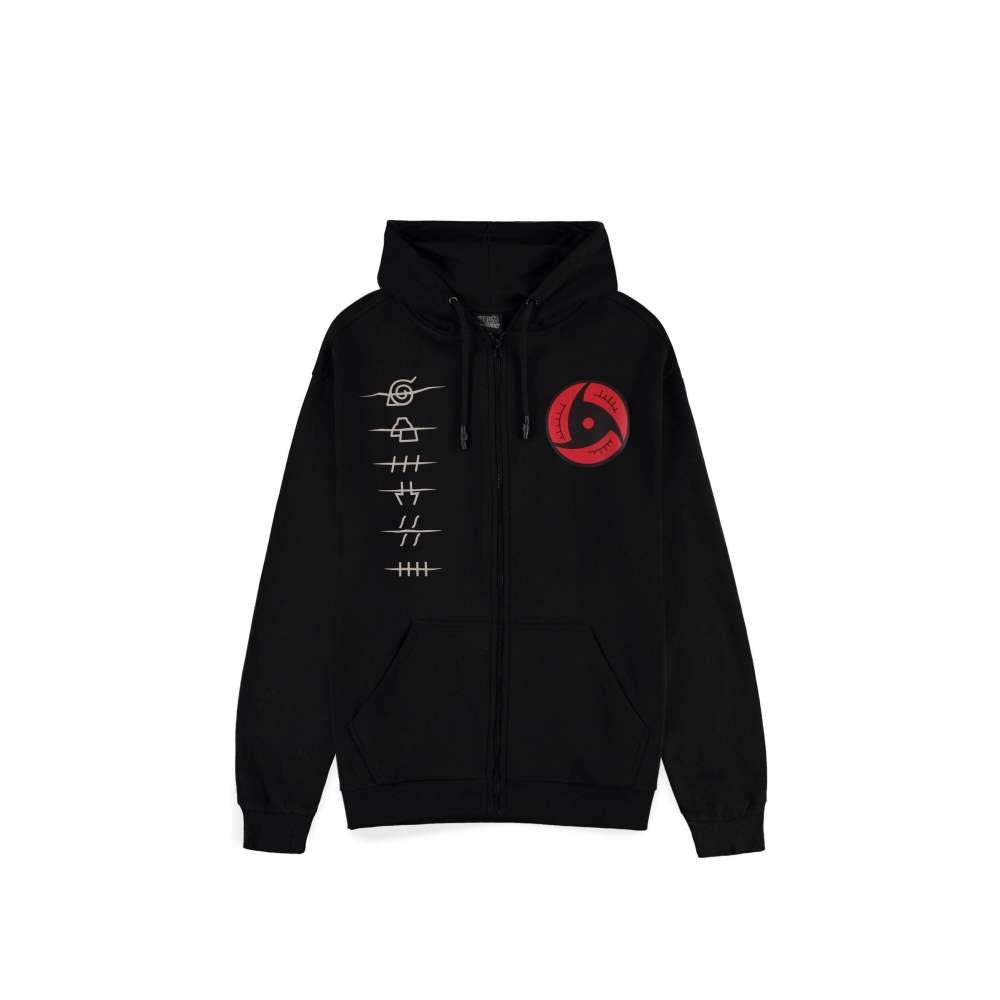 Naruto - Naruto Shippuden - Akatsuki Symbols Zip hoodie - Black | Atti