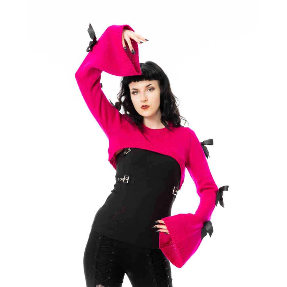 Poizen Industries Poizen Industries - Shadowbell Bolero - Pink | Attitu
