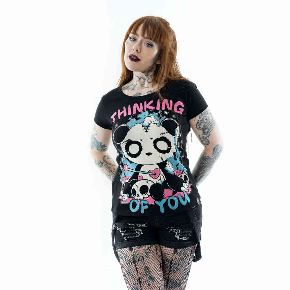Cupcake Cult Cupcake Cult - Thinking of you Ladies Tshirt - Black | Att