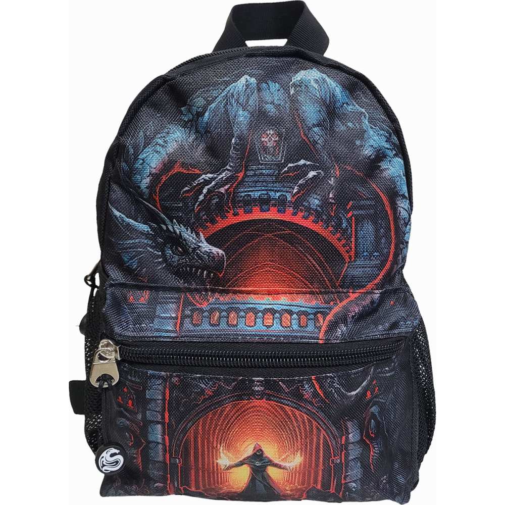 Spiral Spiral - DRAGON'S LAIR (MINI) Mini Backpack - Black | Attitude E