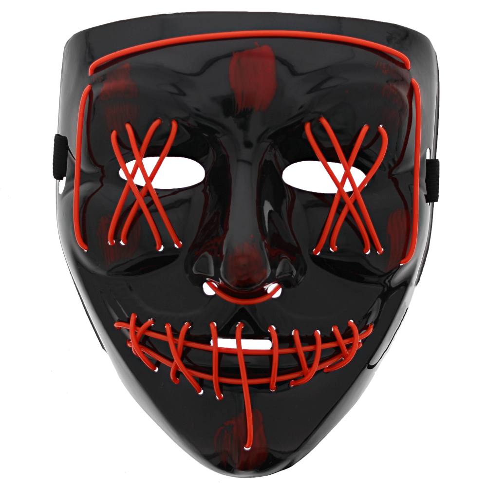 Purge Halloween Masken Led Neon Glow Mask For Halloween Cosplay