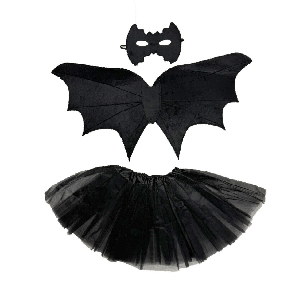 Zac's Alter Ego Zac's Alter Ego - Halloween 3 Piece Bat Fancy Dress Cos