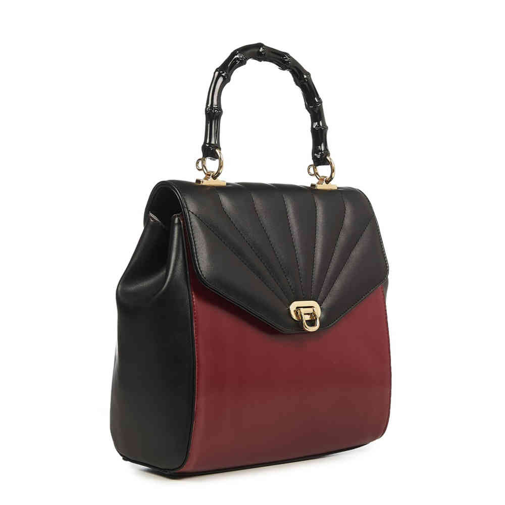 Dancing Days Dancing Days - BAMBOO LUX Handbag - Burgundy | Attitude Eu