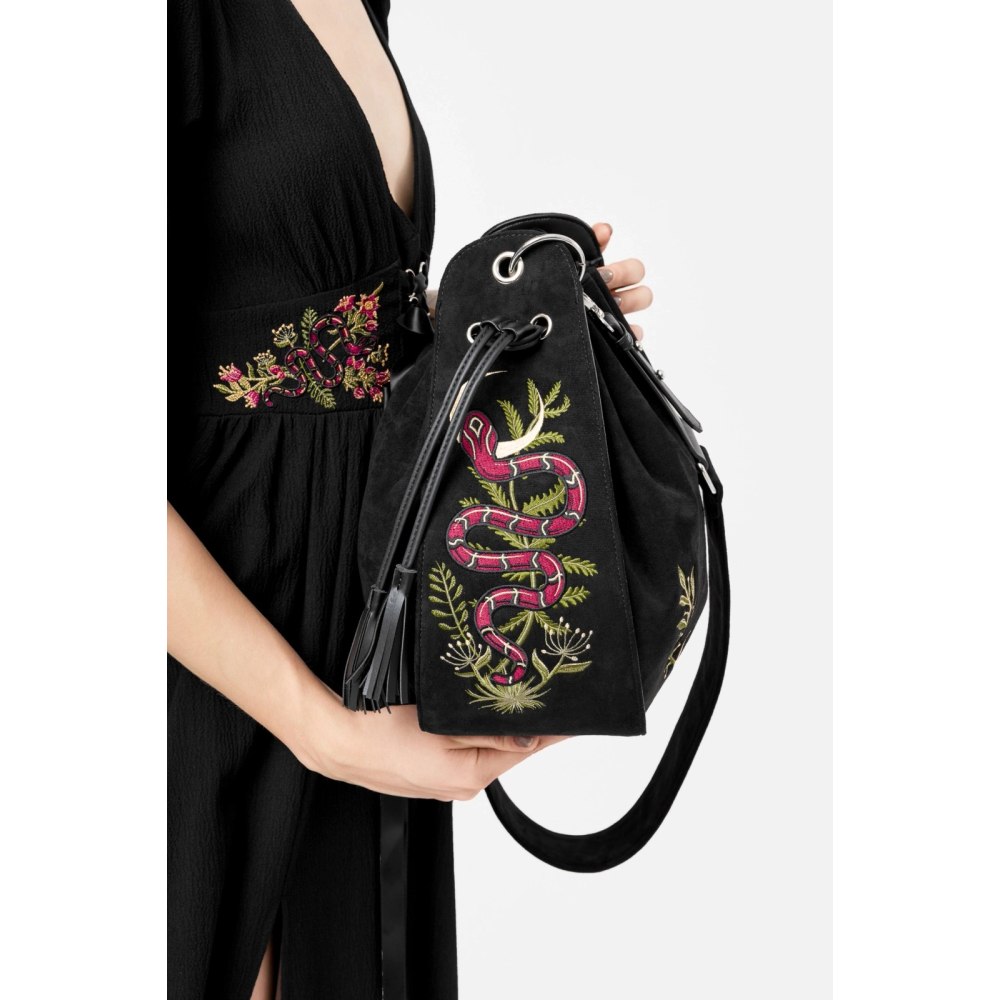 Restyle Restyle - Serpent's Lair Shoulder bag - Black | Attitude Europe