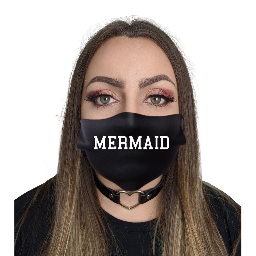 Twisted Apparel Twisted Apparel - Mermaid Face mask - Face mask - Black