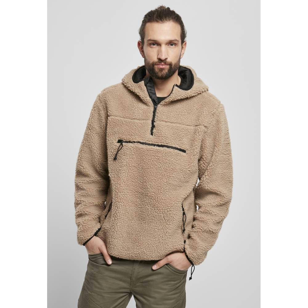 Brandit Brandit - Teddyfleece Worker Pullover Jacket - Beige | Attitude