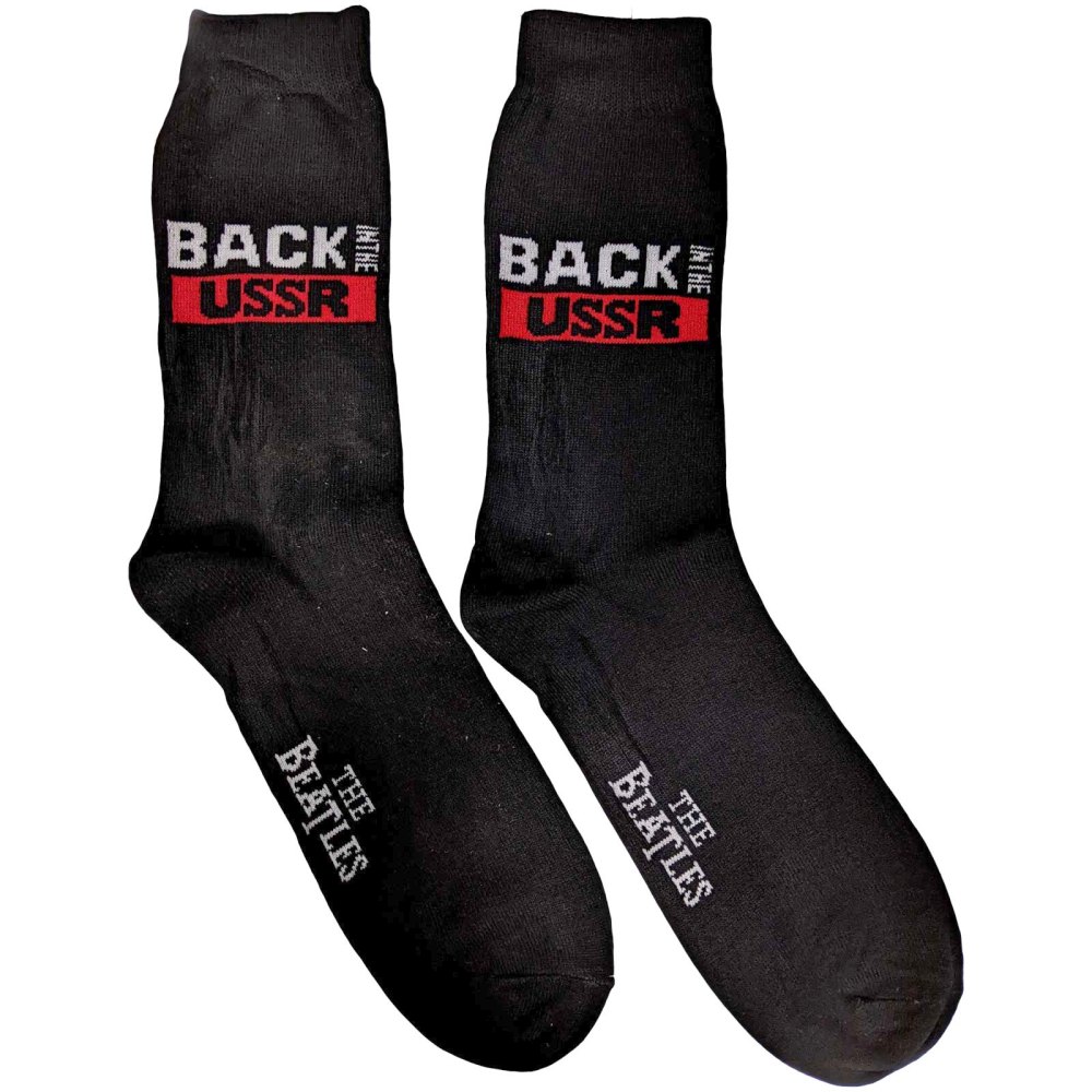 The Beatles - Back In The USSR Socks - Black | Attitude Europe