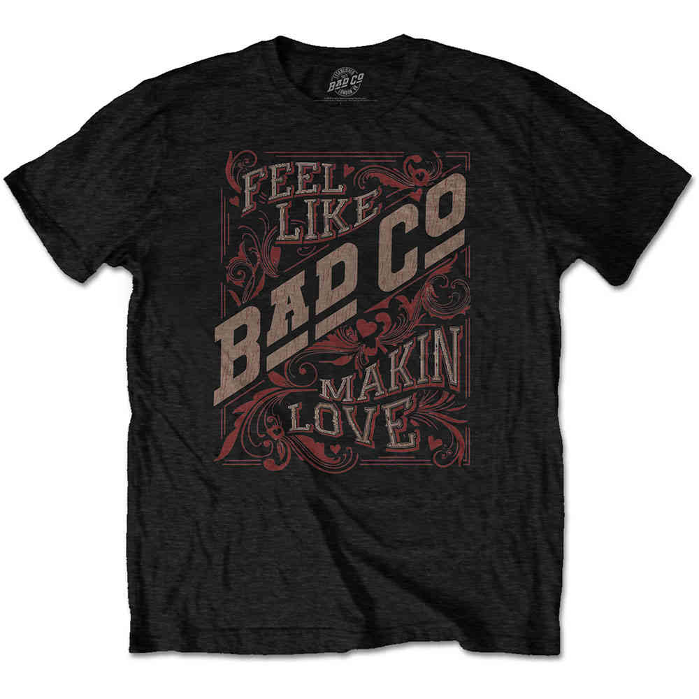 Bad Company - Feel Like Making Love Mens Tshirt - Black | Attitude Eur
