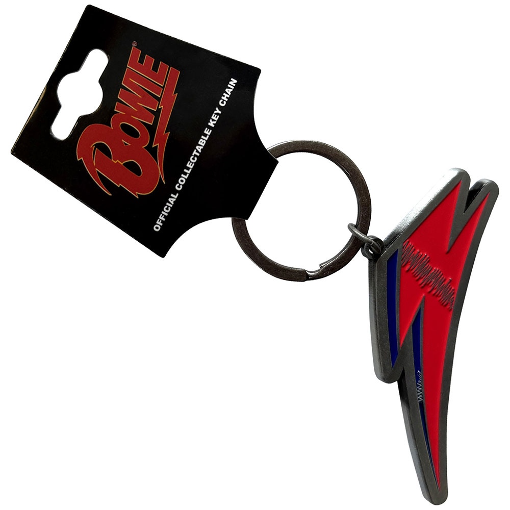 David Bowie - Flash Keychain - Red/Multicolours | Attitude Europe