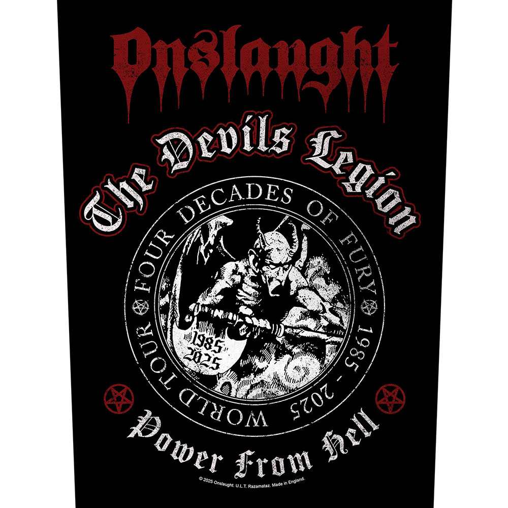 Onslaught - The Devils Legion Back patch - Black | Attitude Europe