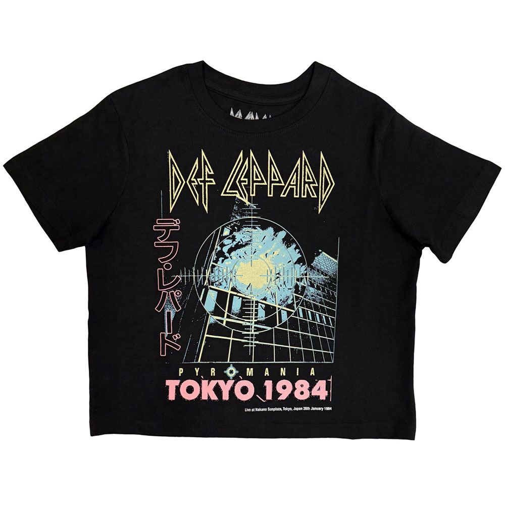 Def Leppard - Tokyo Crop top - Black | Attitude Europe