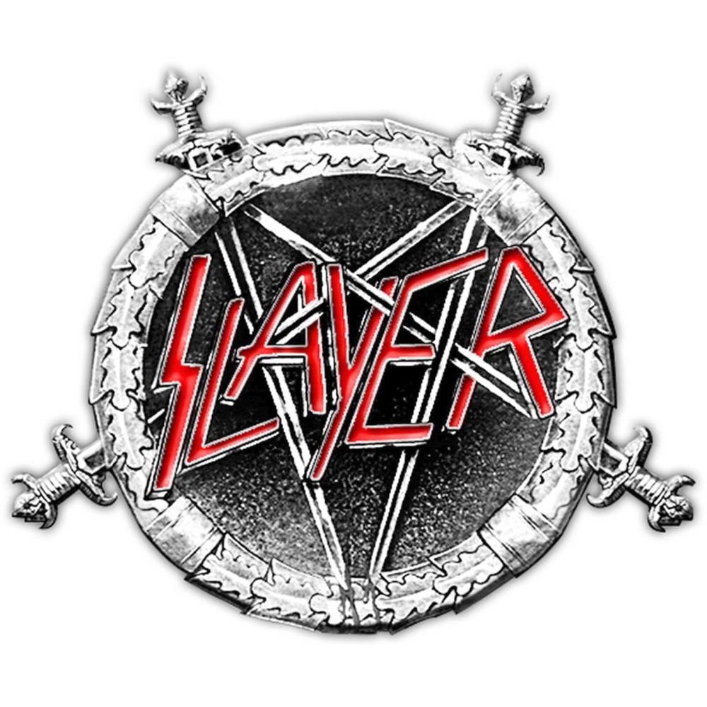 Slayer - Pentagram Pin - Silver coloured/Red | Attitude Europe