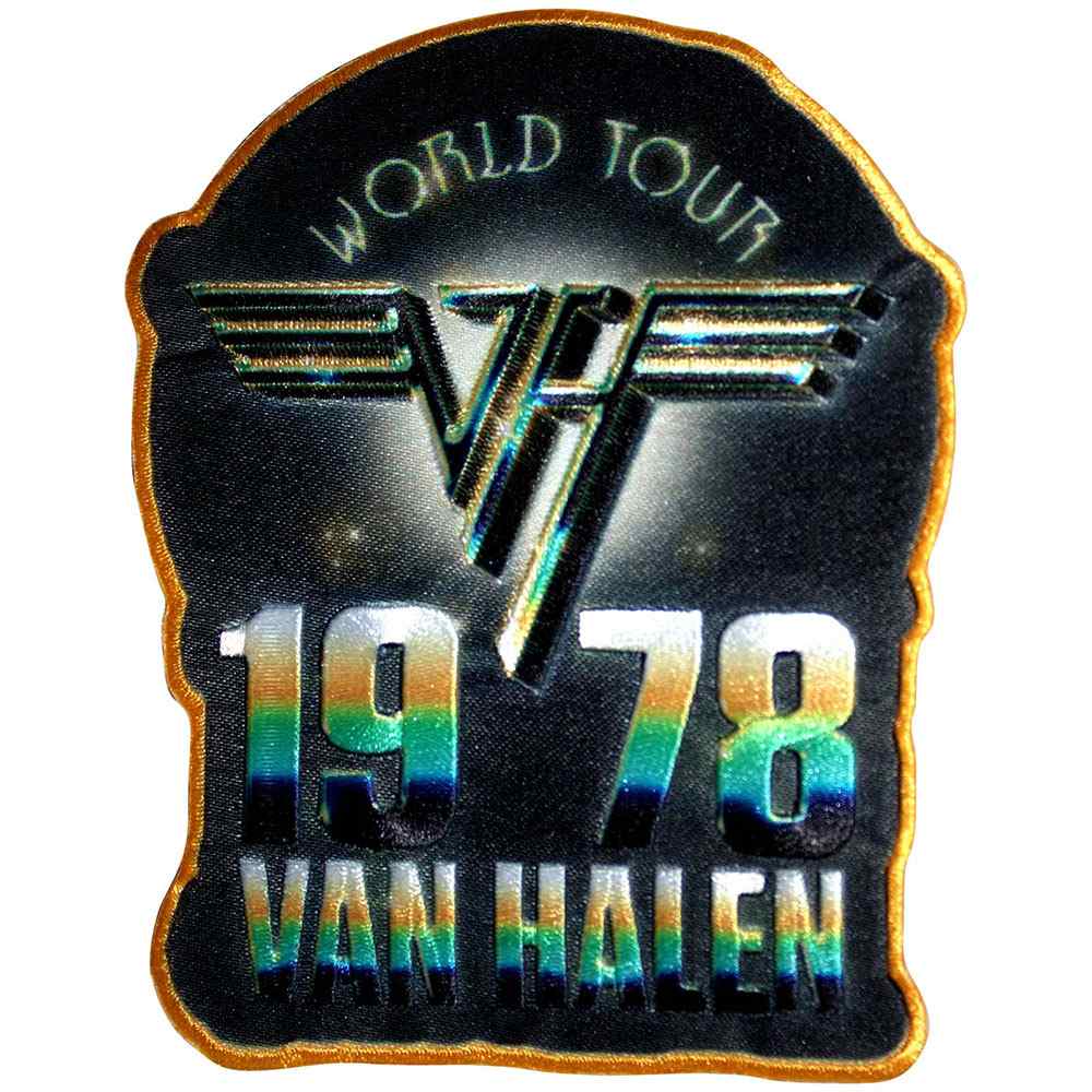 Van Halen - World Tour 1978 Patch - Black/Multicolours | Attitude Euro