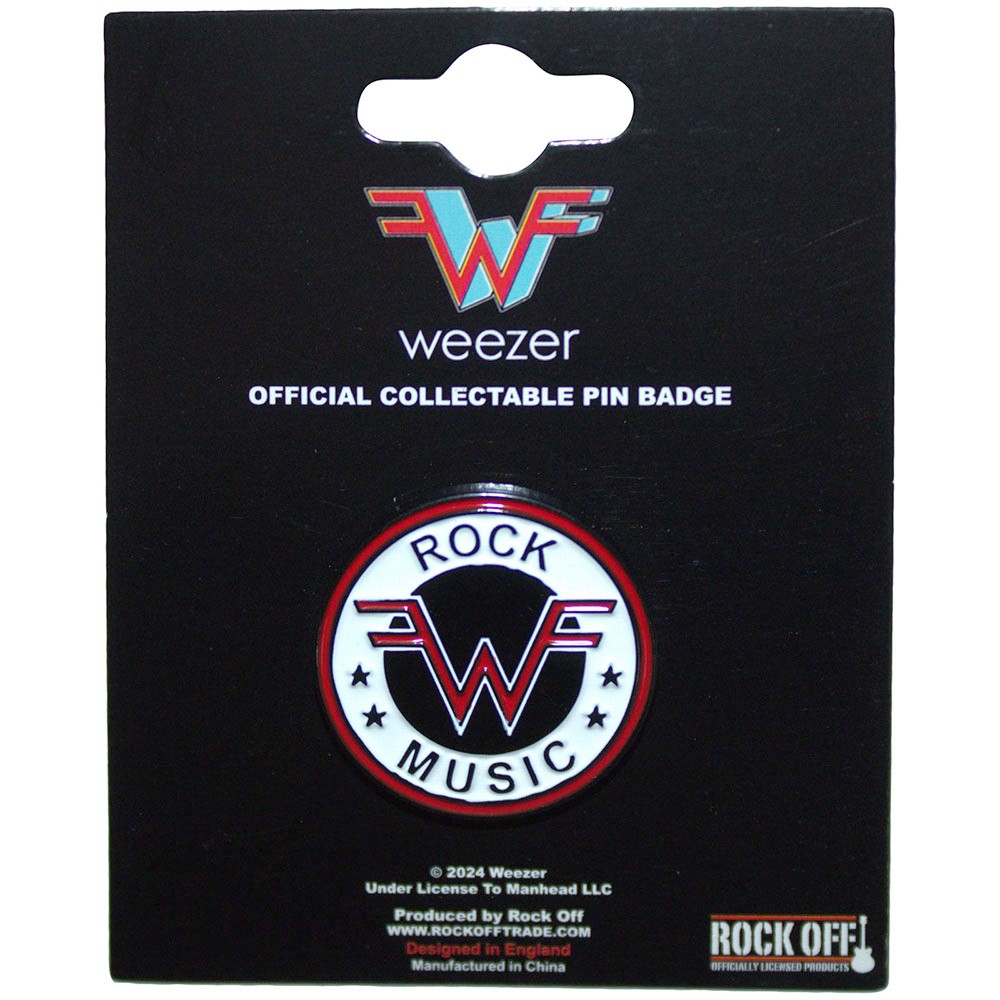 Weezer - Rock Music Emblem Pin - Multicolours | Attitude Europe