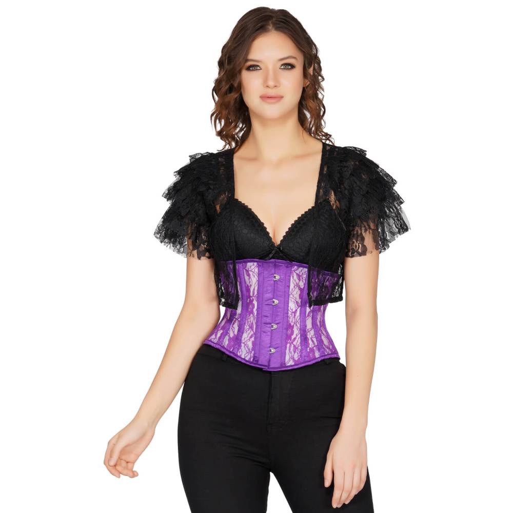 Attitude Corsets Attitude Corsets - Aegina Underbust corset - Purple