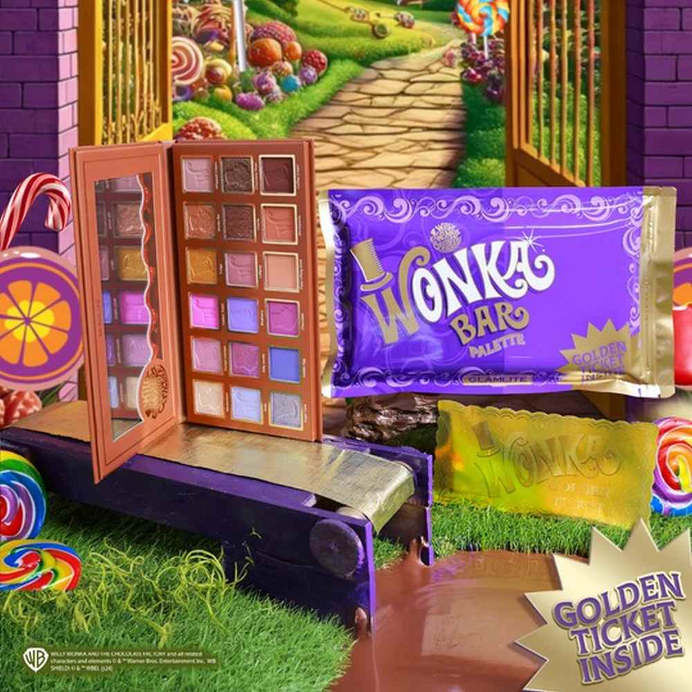 Glamlite Glamlite Wonka - Wonka x Glamlite Wonka Bar Eyeshadow palette