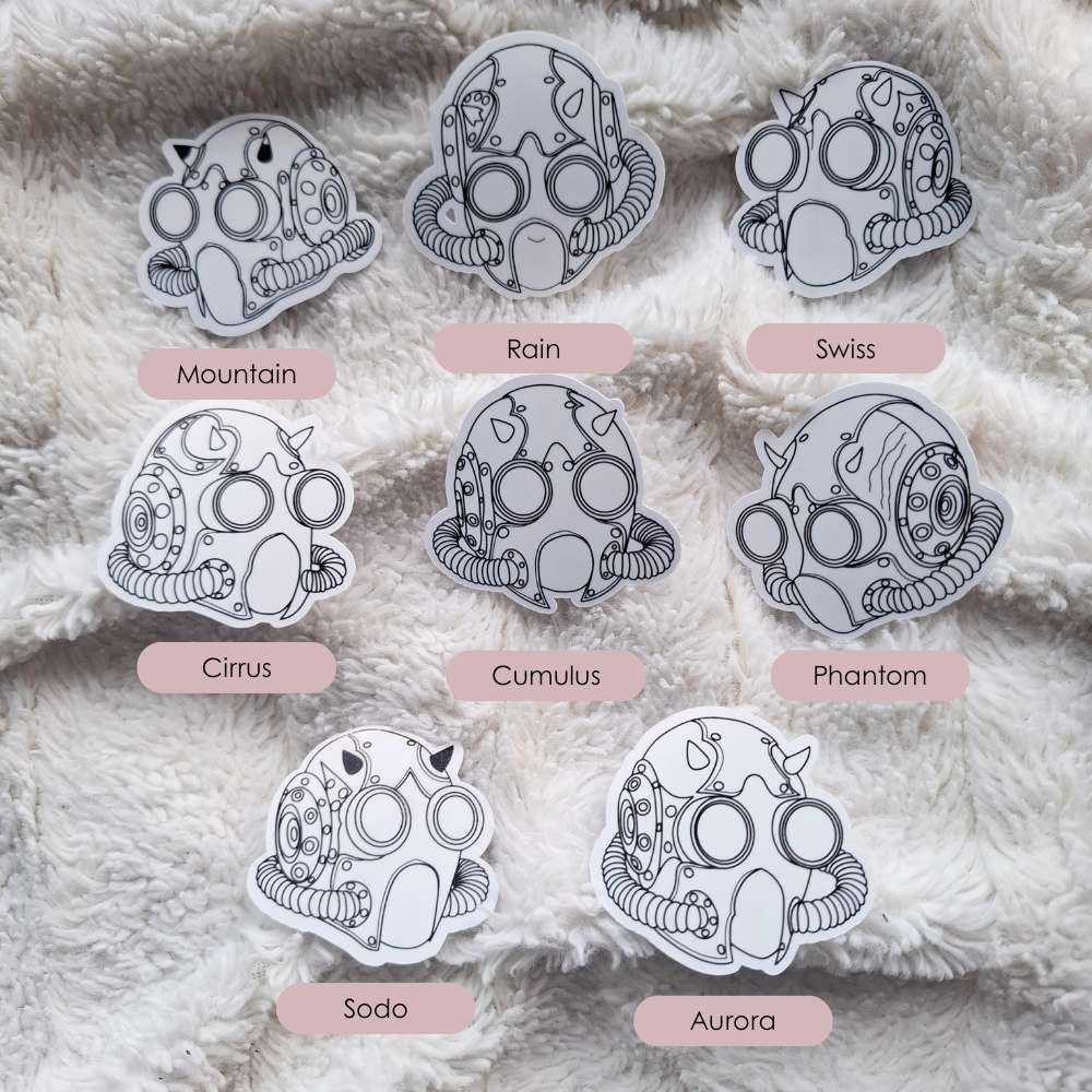 EvyHandmadeDesign EvyHandmadeDesign Ghost - Ghoul Sticker - White | Att